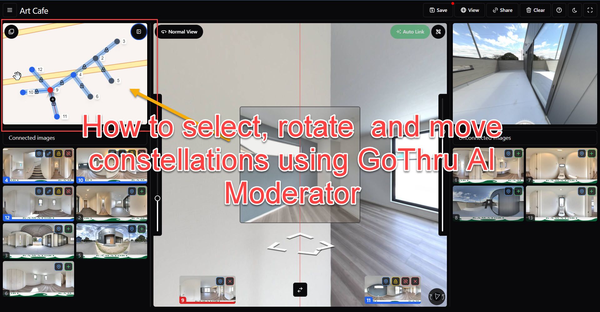 How to select, rotate and move constellations using all new GoThru AI Moderator