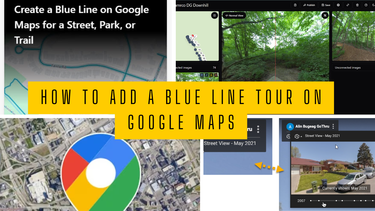 How to Add a Blue Line Tour on Google Maps