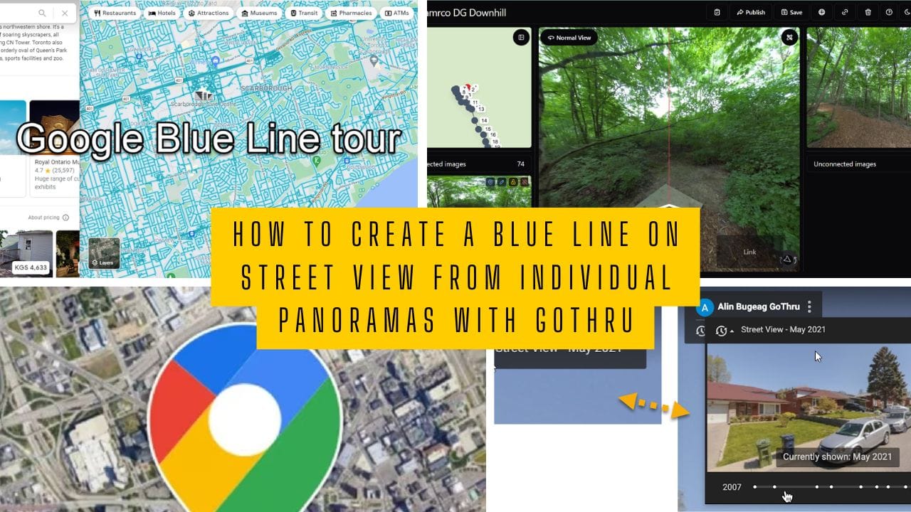 How to Create a Blue Line on Street View from Individual Panoramas with ...