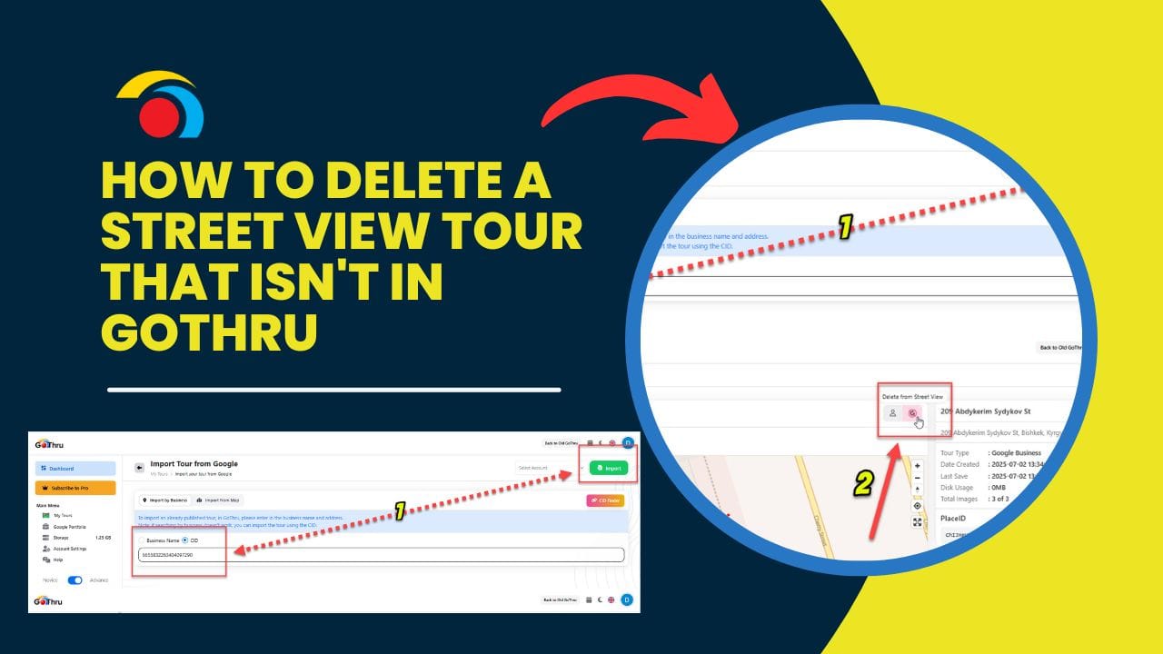 How to Delete a Street View Tour That Isn't in GoThru